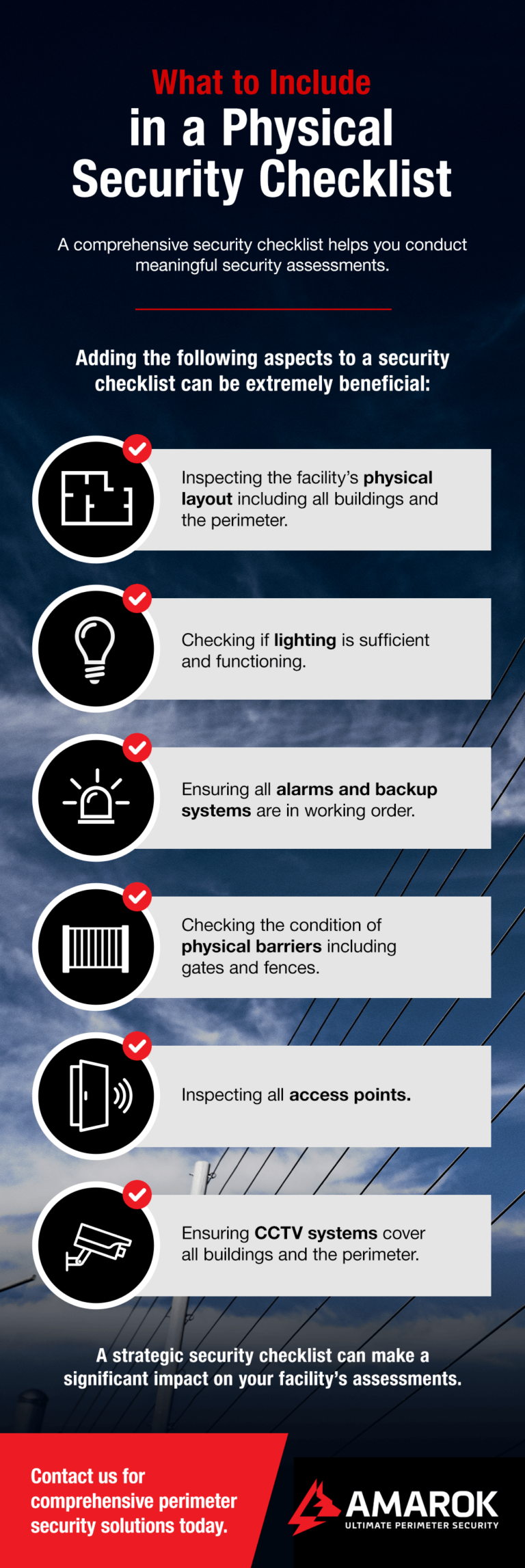 Physical Security Checklist | AMAROK